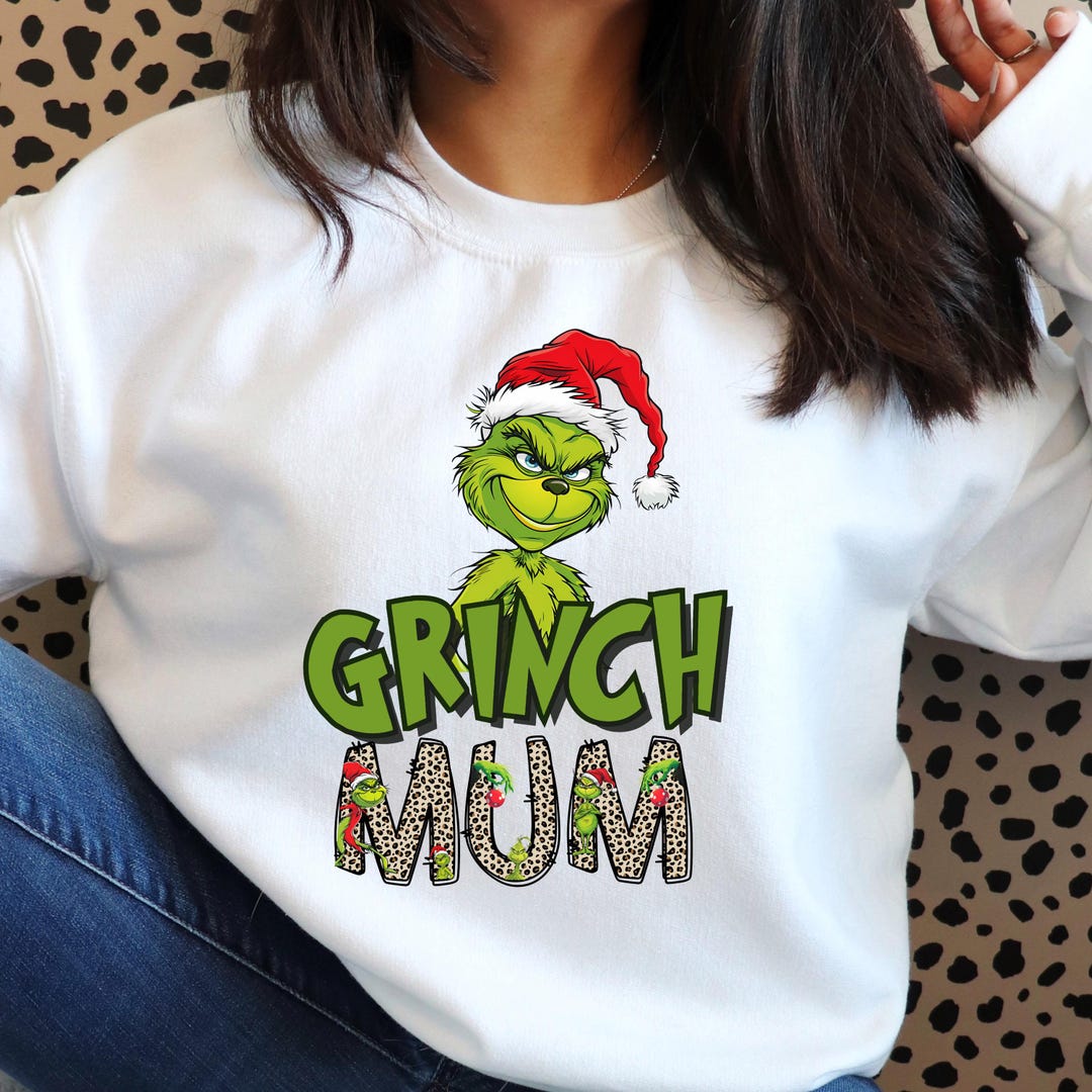 Grincy Mum Leopard Png, Retro Mama Png, Christmas Png, Grinch Svg ...