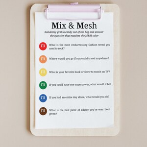 M&M Icebreaker Game - Perfect for Meetings, Moms Groups, Young Adult ...