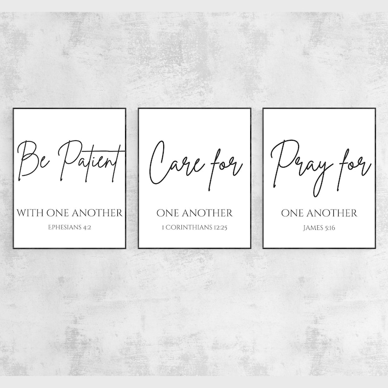 Set of 9 'one Another' Bible Verse | Instant Download | Printable ...
