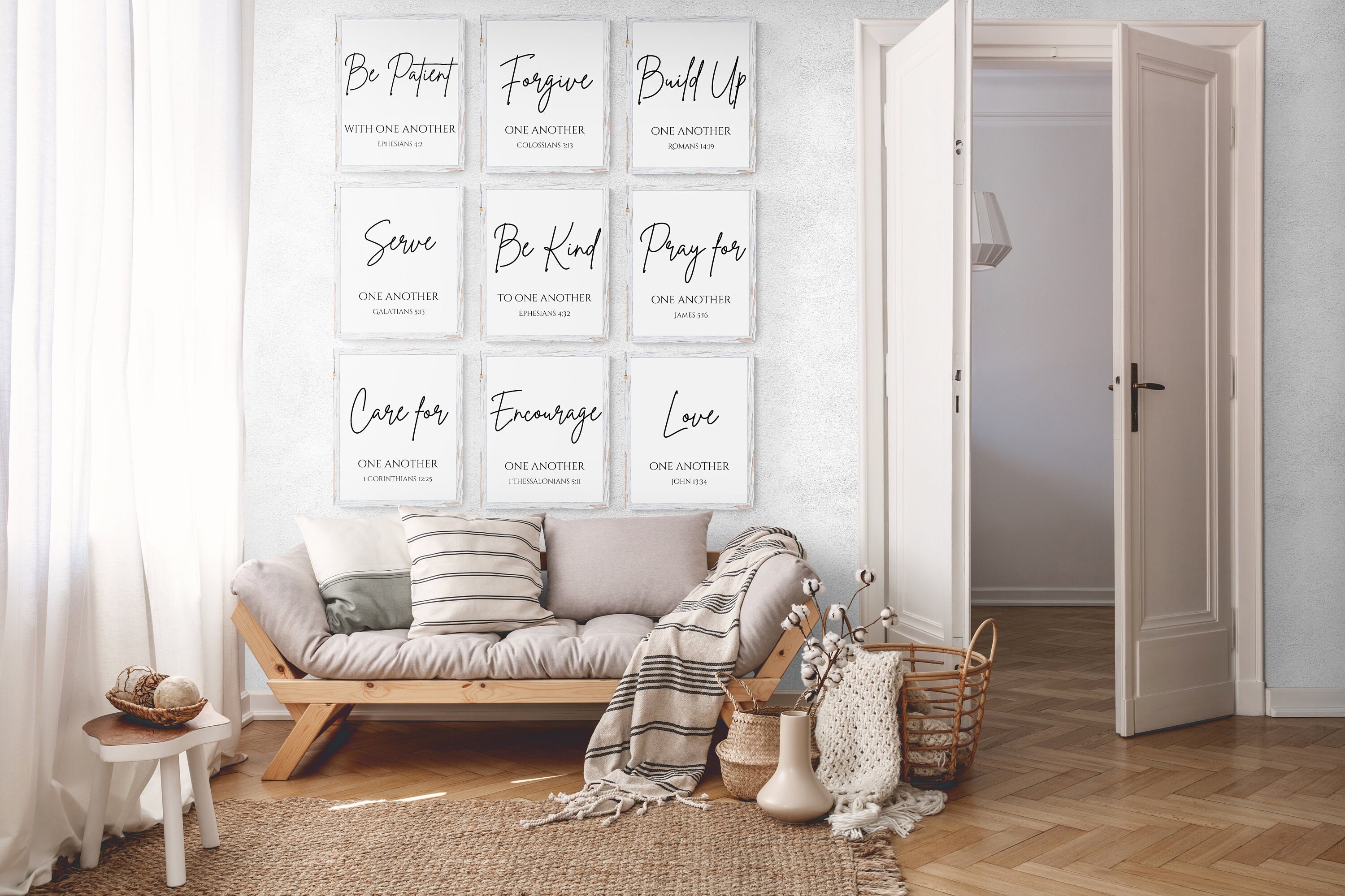 Set of 9 'one Another' Bible Verse | Instant Download | Printable ...