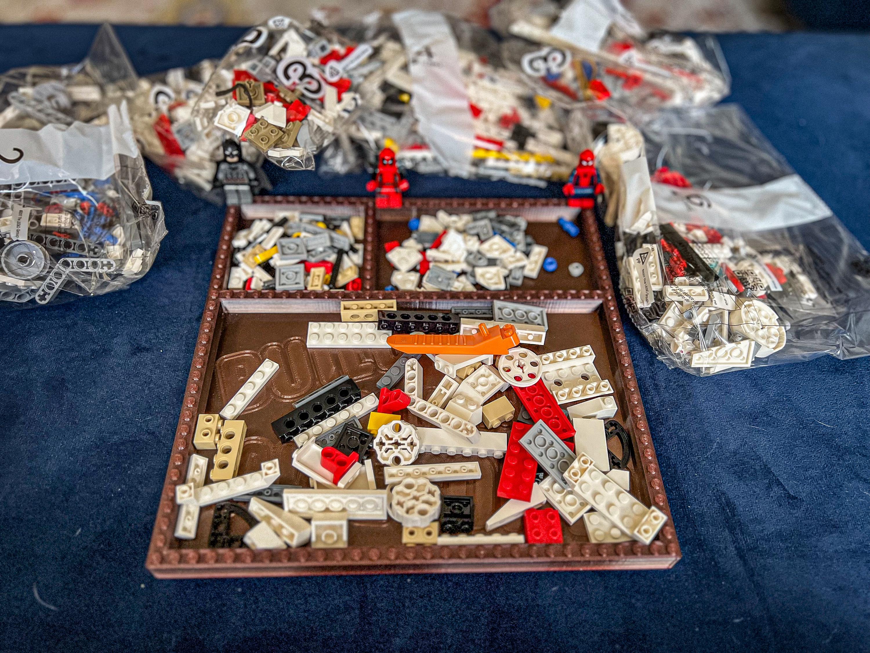 Building Block Tray "build Something Awesome" Brick Building Tray ...