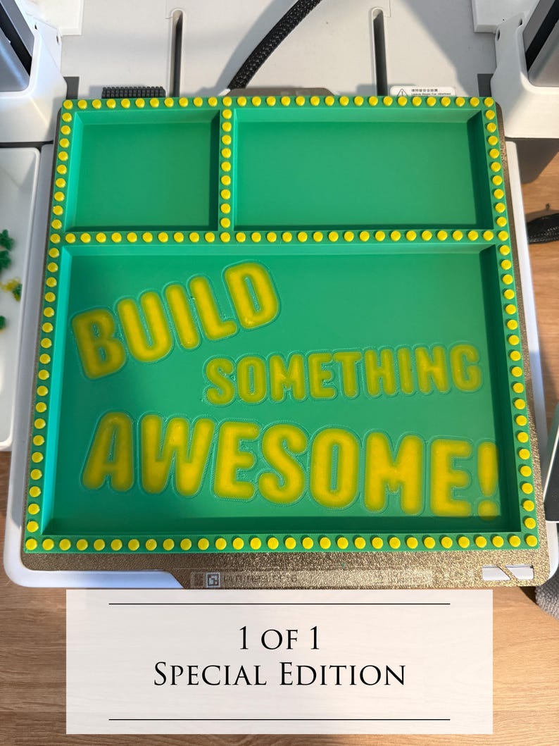 Building Block Tray "build Something Awesome" Brick Building Tray ...
