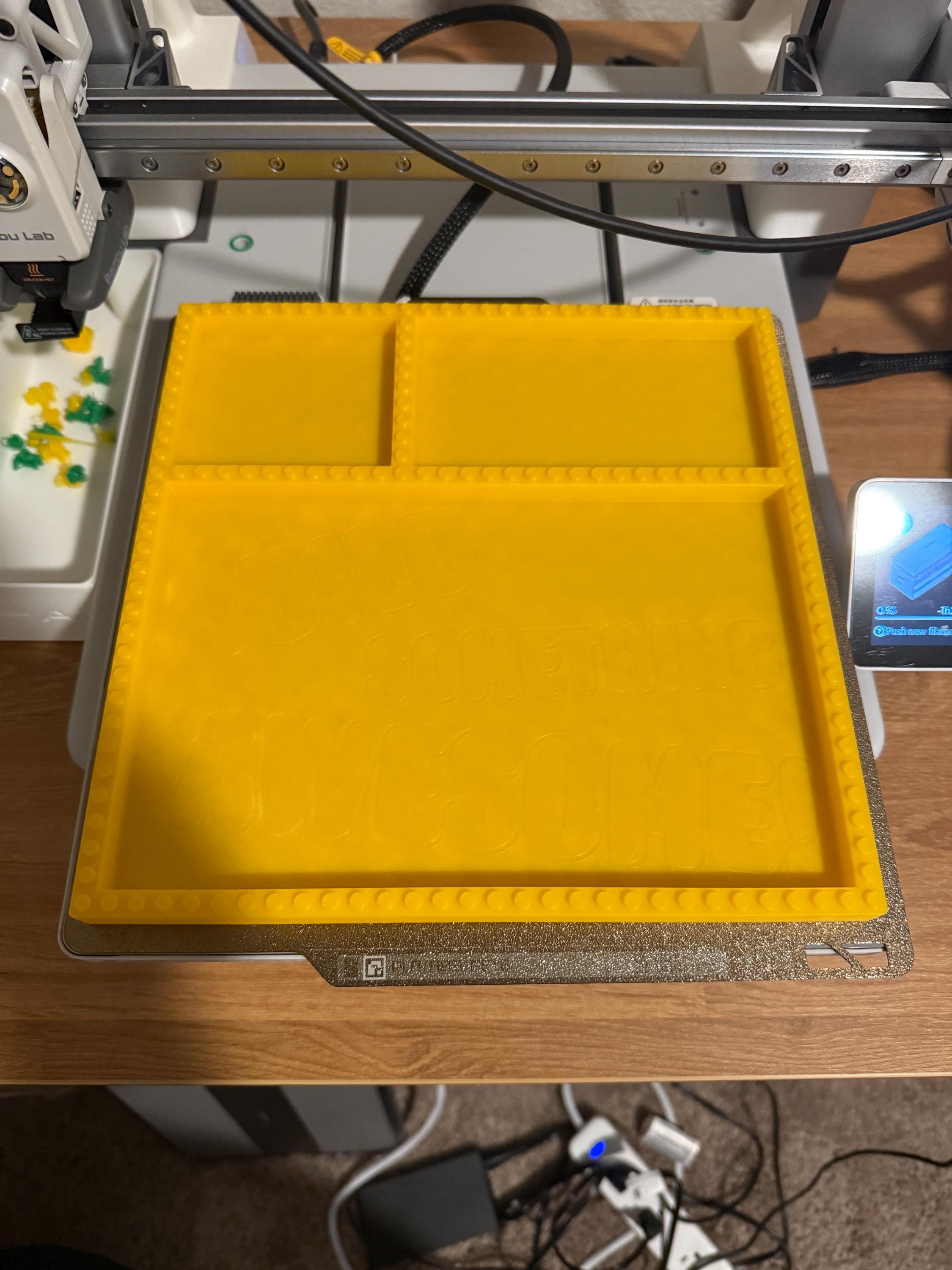 Building Block Tray "build Something Awesome" Brick Building Tray ...