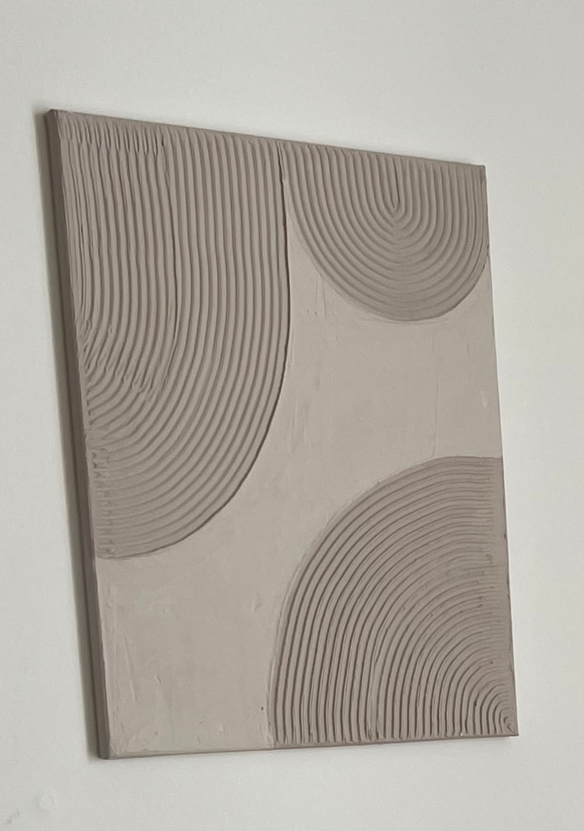 Abstract Structural Painting on Canvas I Grey/ Acrylic I Decorative ...