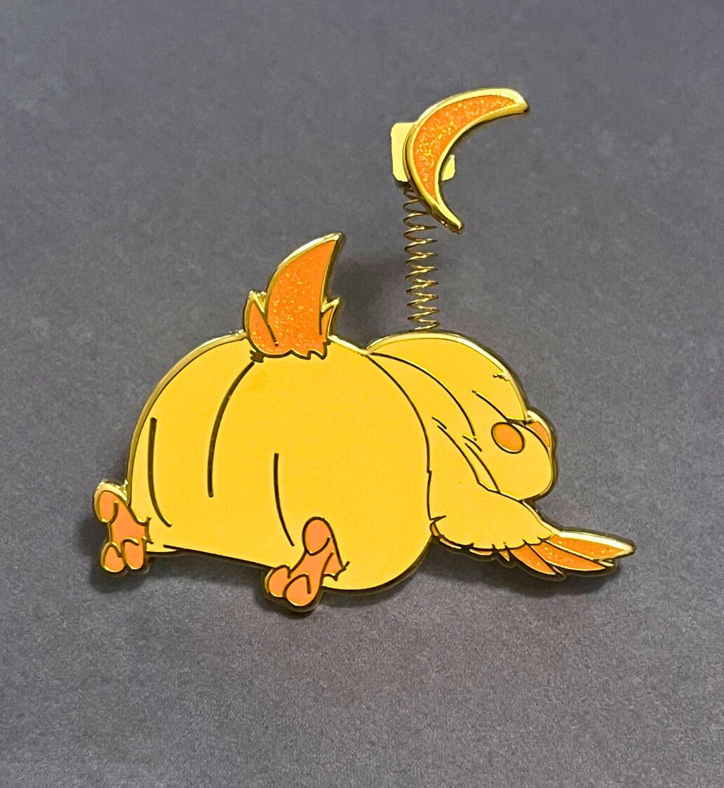 Chocobo & Carbuncle Enamel Pins - Etsy