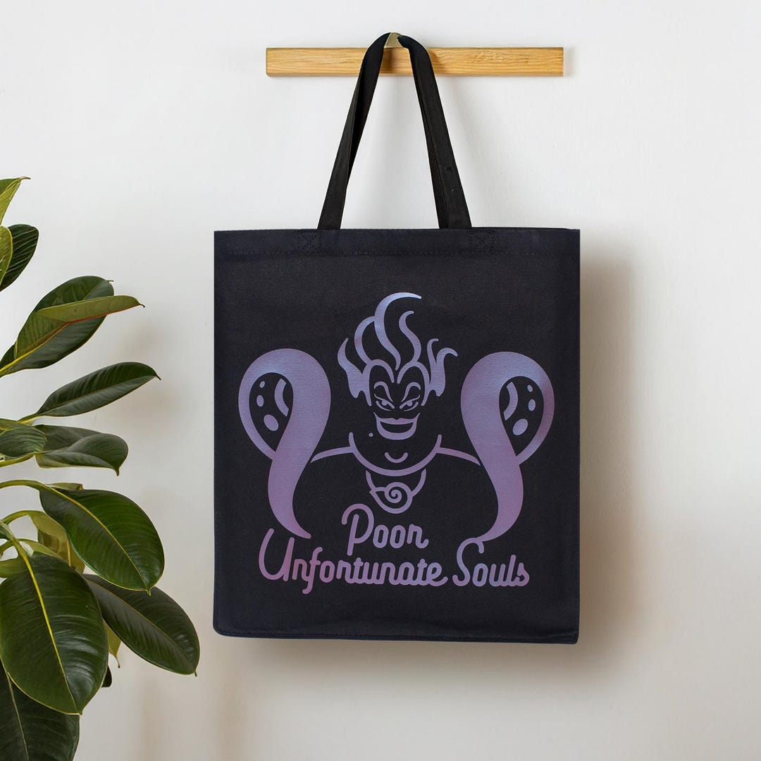 Ursula “poor Unfortunate Souls” Tote – Color-changing Black Canvas Bag ...