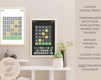 Wordle Wall Art | Etsy