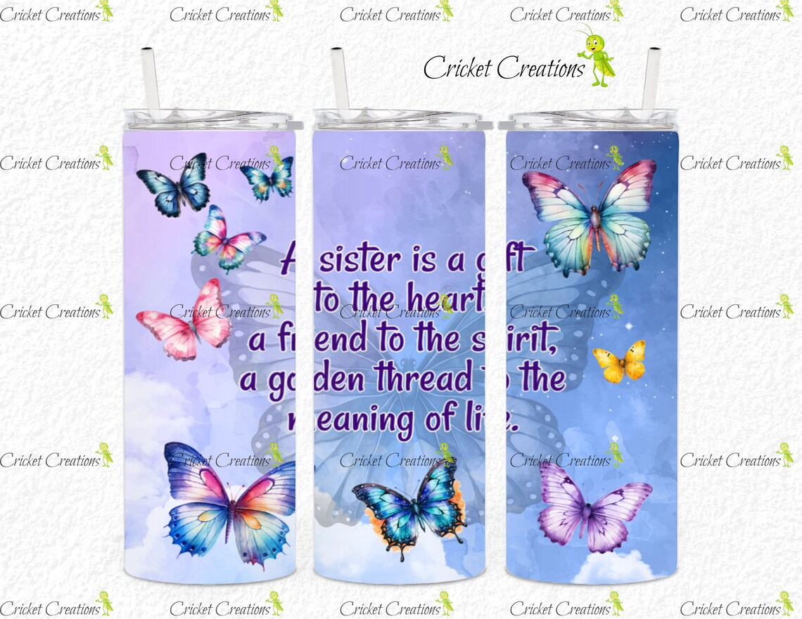 Sister is A Gift With Butterflies - Etsy