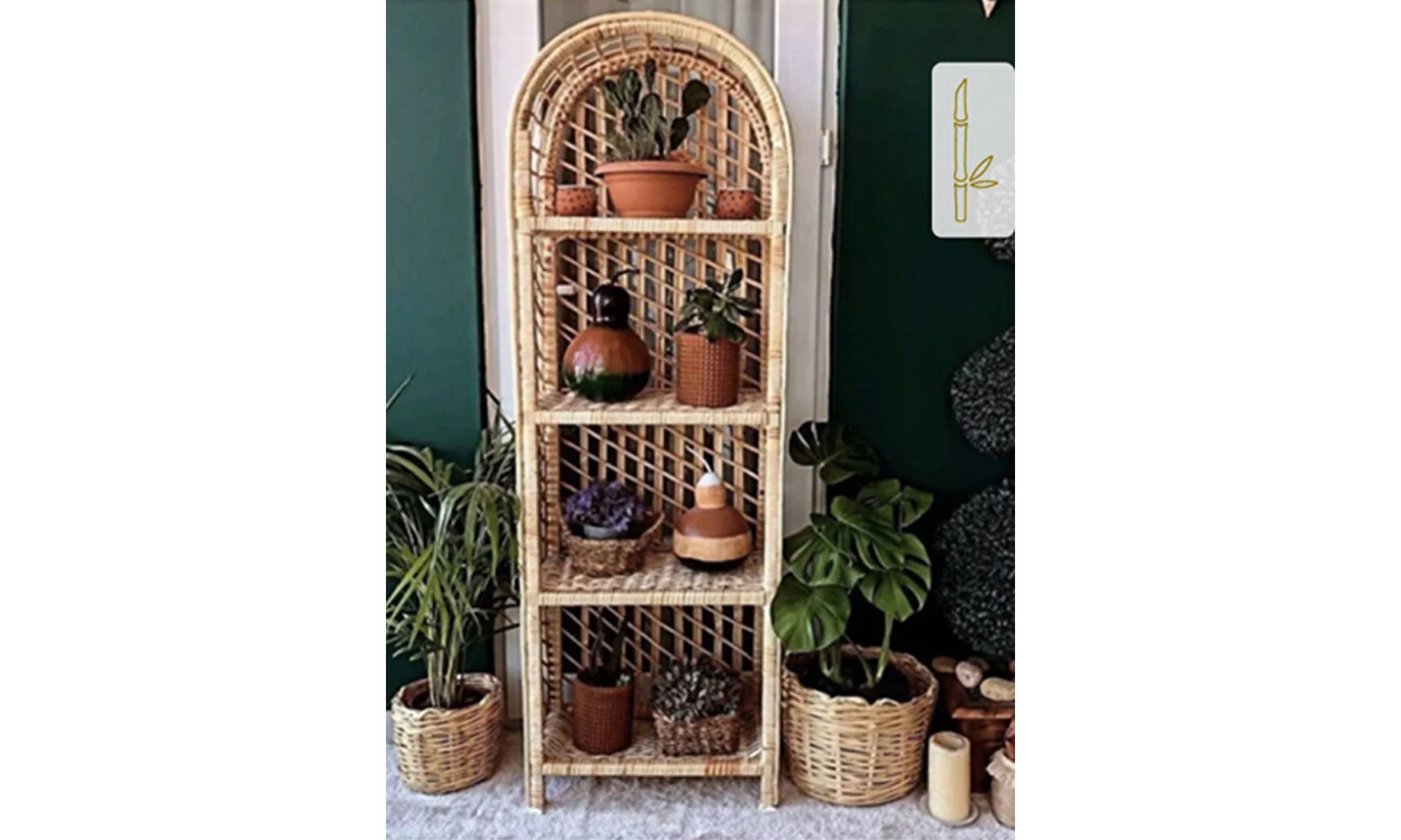 BOOKCASE,CUPBOARD,WICKER - Etsy