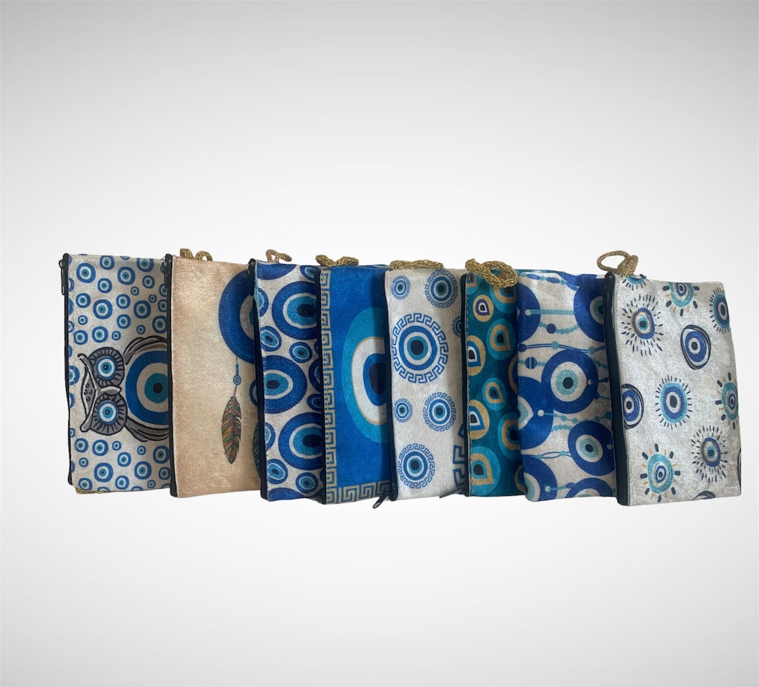 Evil Eye Bags, Women Clutch Purses, Velvet Coin Purse, Pouches Coin ...