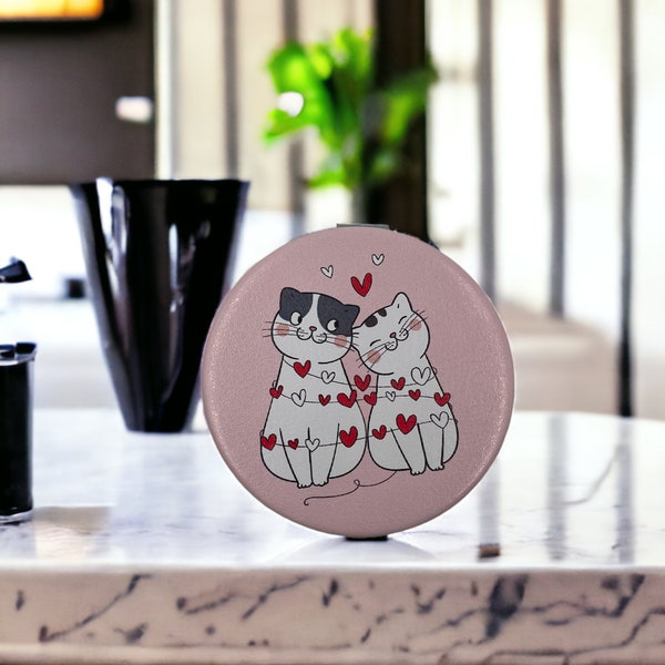 Cat Compact Mirror - Etsy