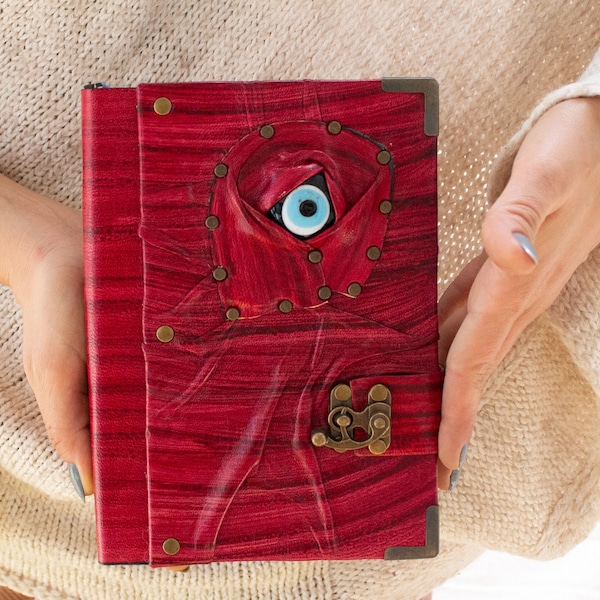 Leather Evil Eye Journal - Etsy