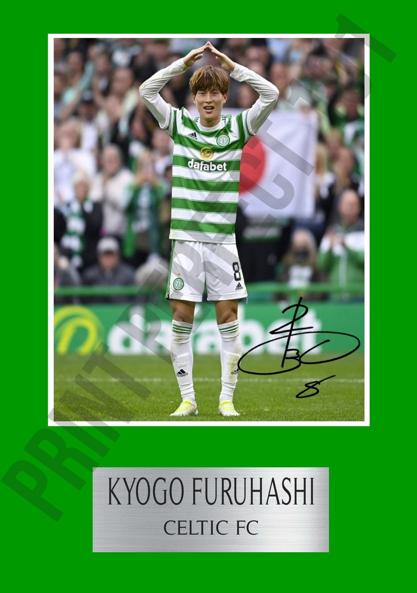 Celtic FC Kyogo Furuhashi A4 Pre Signed Print - Etsy UK