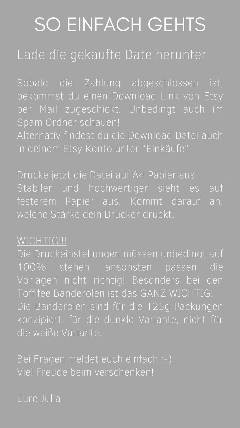 Download PDF File - Template - Toffifee Banderole "great How You Manage ...