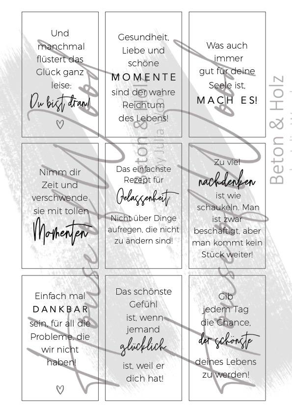 Download PDF Druckvorlage Adventskalender schöne Sprüche Weihnachten ...