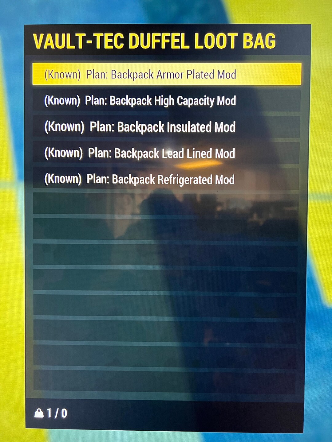 Fallout 76 All 5 Backpack Mods. Xbox - Etsy