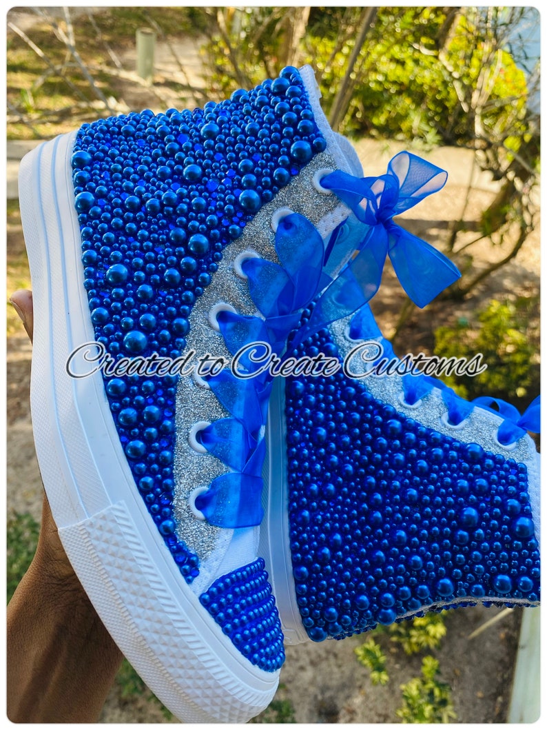 Custom Blinged Chucks by C2CC - Etsy