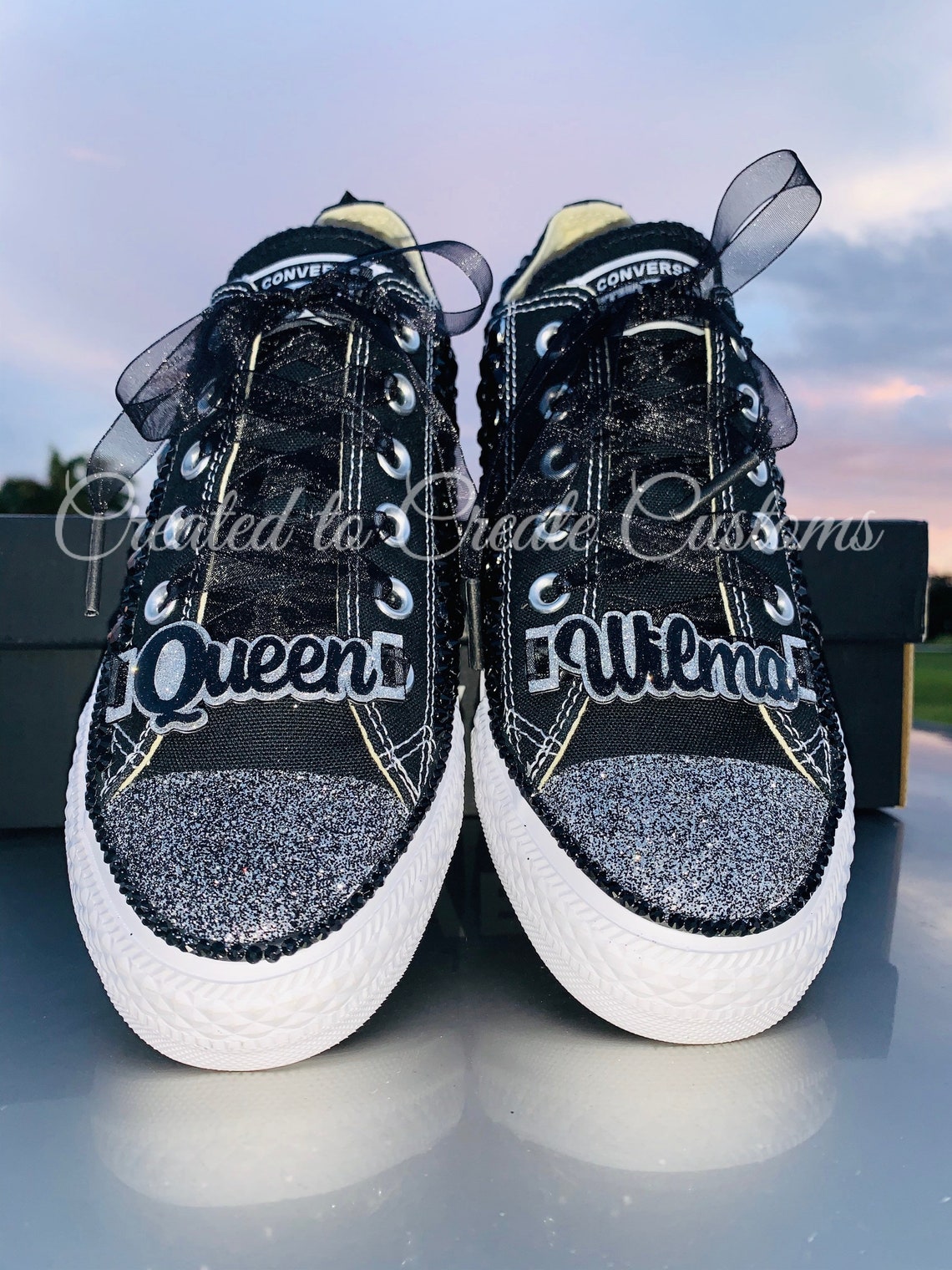 Custom Blinged Chucks by C2CC - Etsy