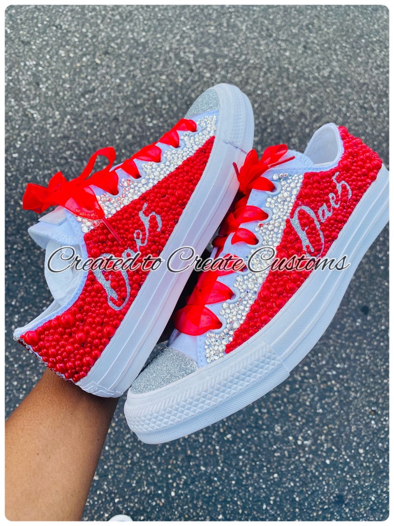 Custom Blinged Chucks by C2CC - Etsy