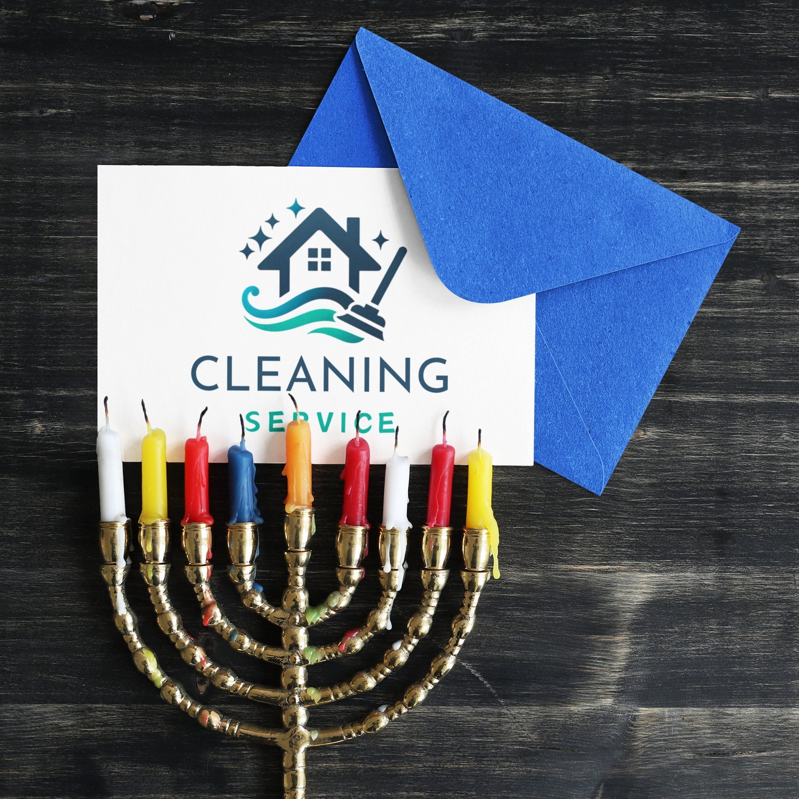 Professional Cleaning Company Logos, Canva 6 Editable Editable House ...
