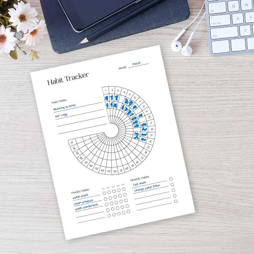 Minimalist Habit Tracker Printable: Daily Goal Tracker (PDF) - Etsy