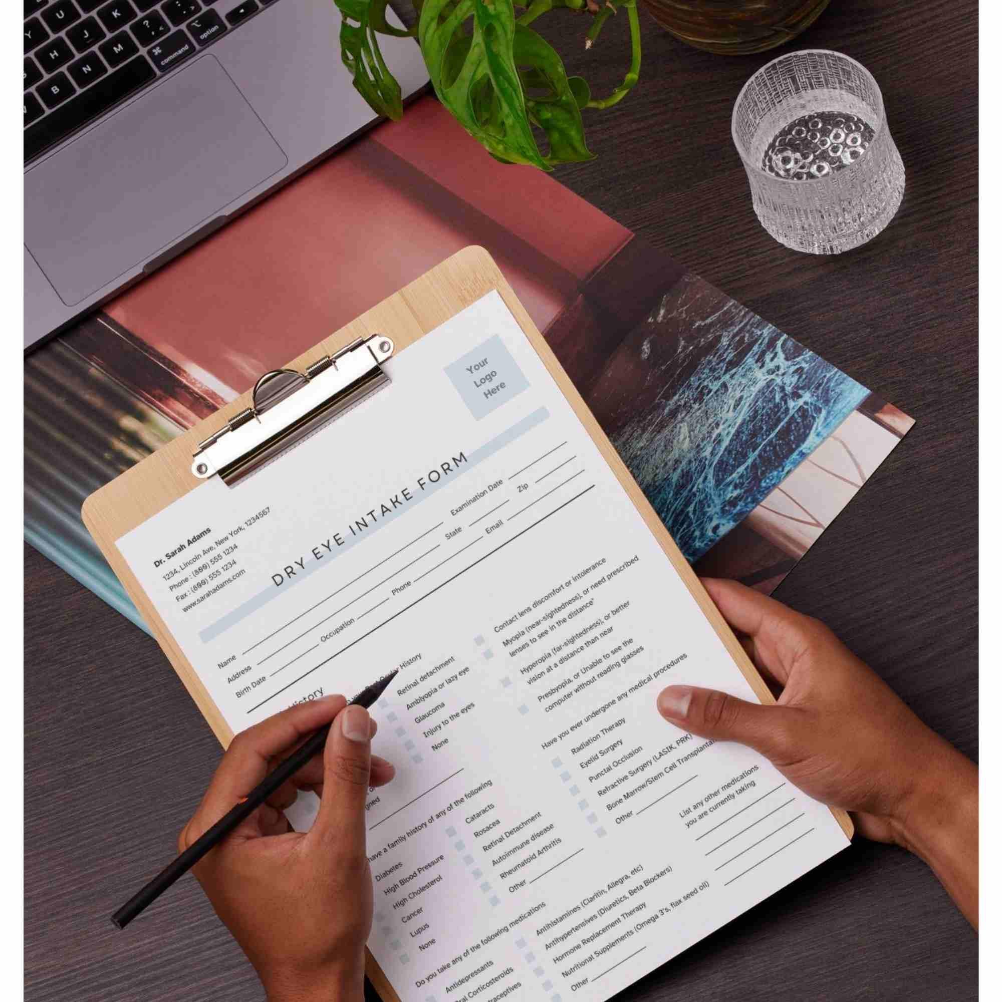 Dry Eye Intake Form Printable – Optometry Patient Form, Eye Clinic ...