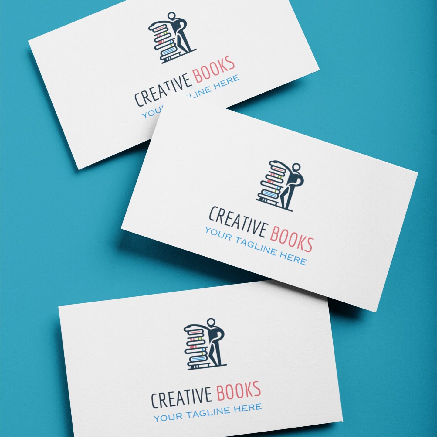 Custom Book Logo Designs for Librarians & Readers Canva 6 Editable ...