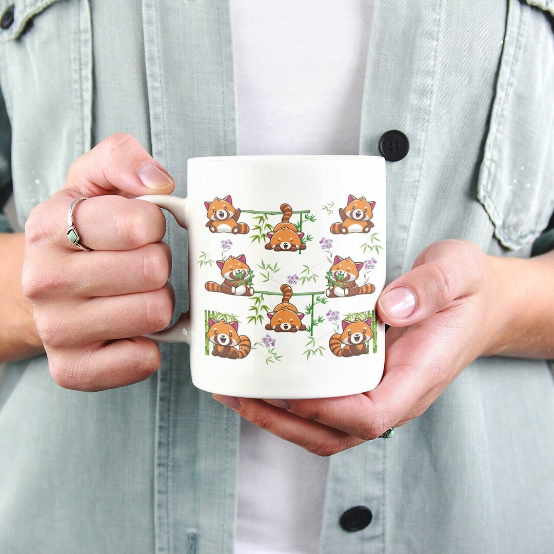 Red Panda Coffee Mug, Cute Panda Gift, Red Panda Lover Gift for Her Him ...