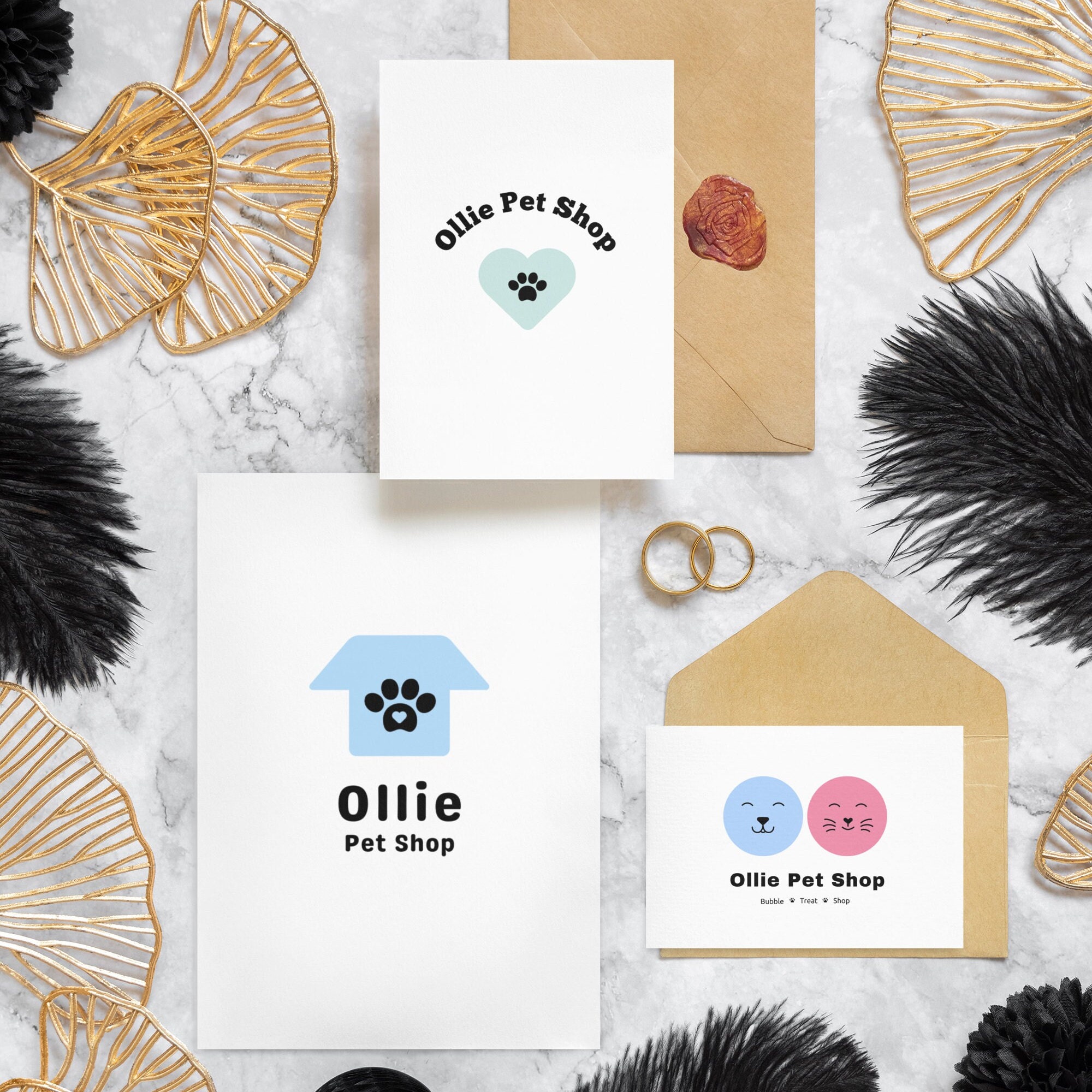 Pet Store Logo Canva 6 Editable Pet Store Svg Dog Cat Logo Pet Sitting ...