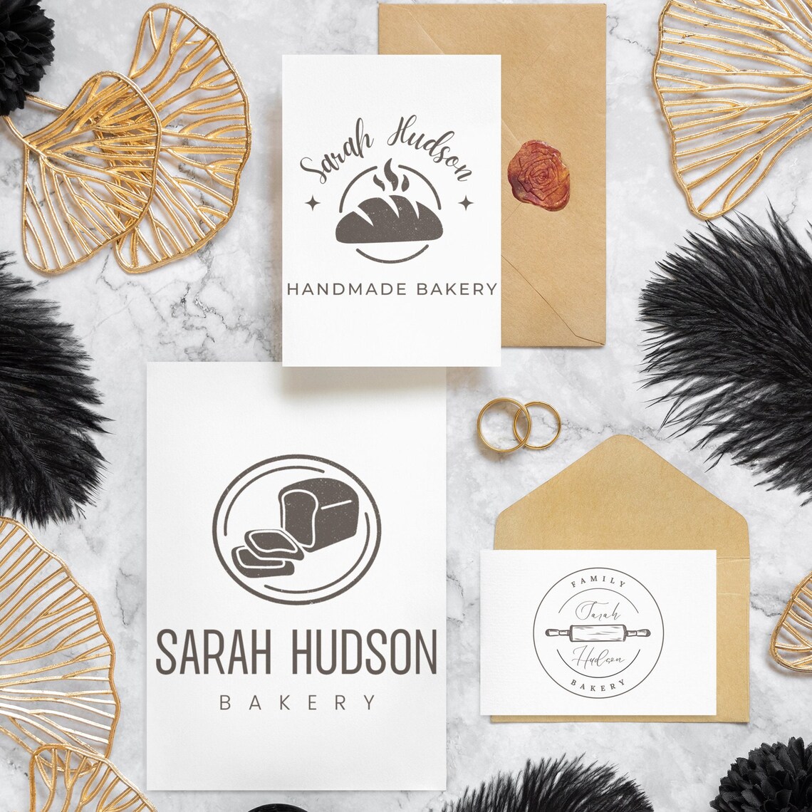 Custom Bakery Logo, Canva 6 Editable Cake Shop Logos, Modern Bakery ...