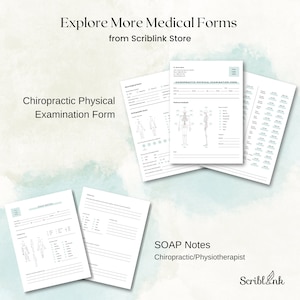 Chiropractic New Patient Information/ History/ PDF Canva Template ...