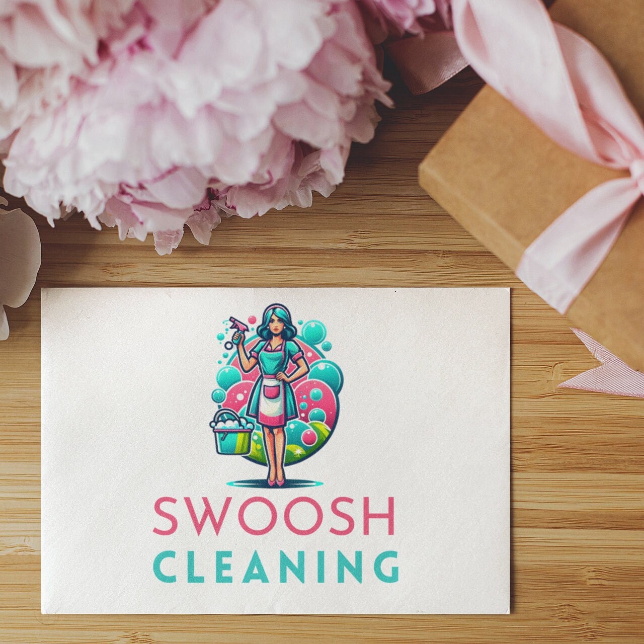 Custom Cleaning Service Logos, Canva 6 Editable Editable Housekeeping ...