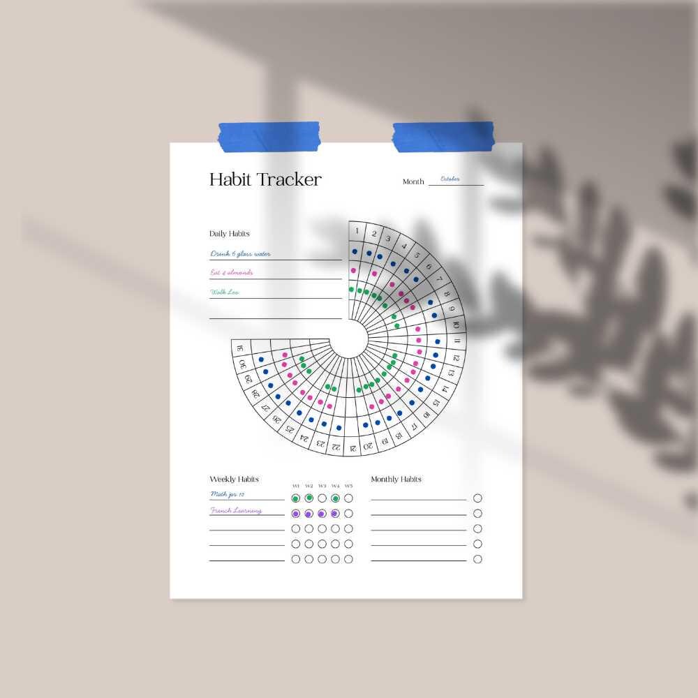 Minimalist Habit Tracker Printable: Daily Goal Tracker (PDF) - Etsy