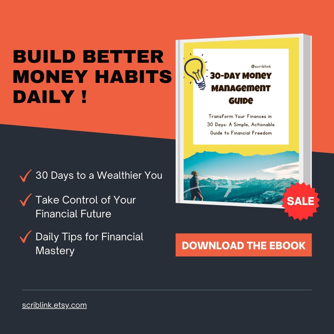 30-day Money Management Guide: Budget, Savings, Debt Payoff (digital ...