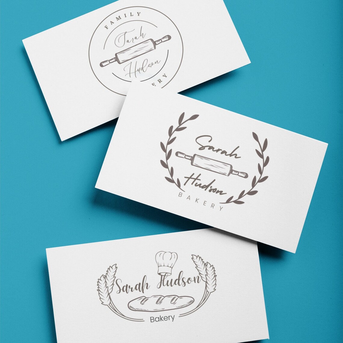 Custom Bakery Logo, Canva 6 Editable Cake Shop Logos, Modern Bakery ...