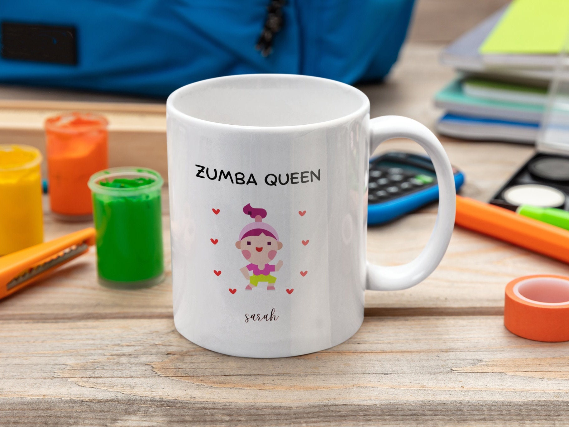 Zumba Queen Cute Gift Coffee Mug for Zumba Dancer, Zumba Lover Gift for ...