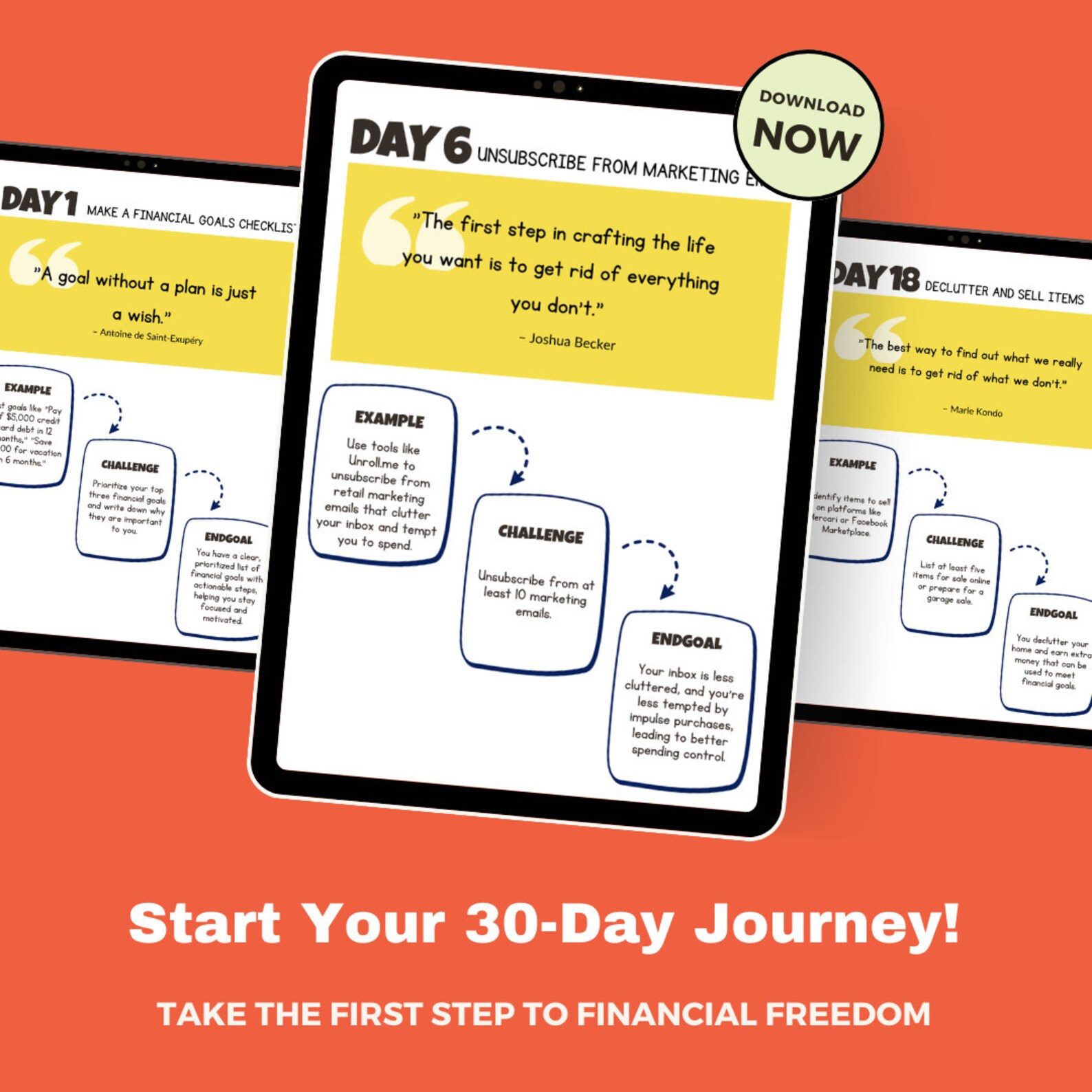 30-day Money Management Guide: Budget, Savings, Debt Payoff (digital Download) - Etsy
