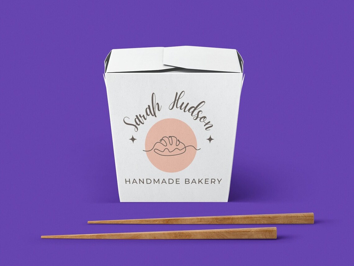 Custom Bakery Logo, Canva 6 Editable Cake Shop Logos, Modern Bakery ...