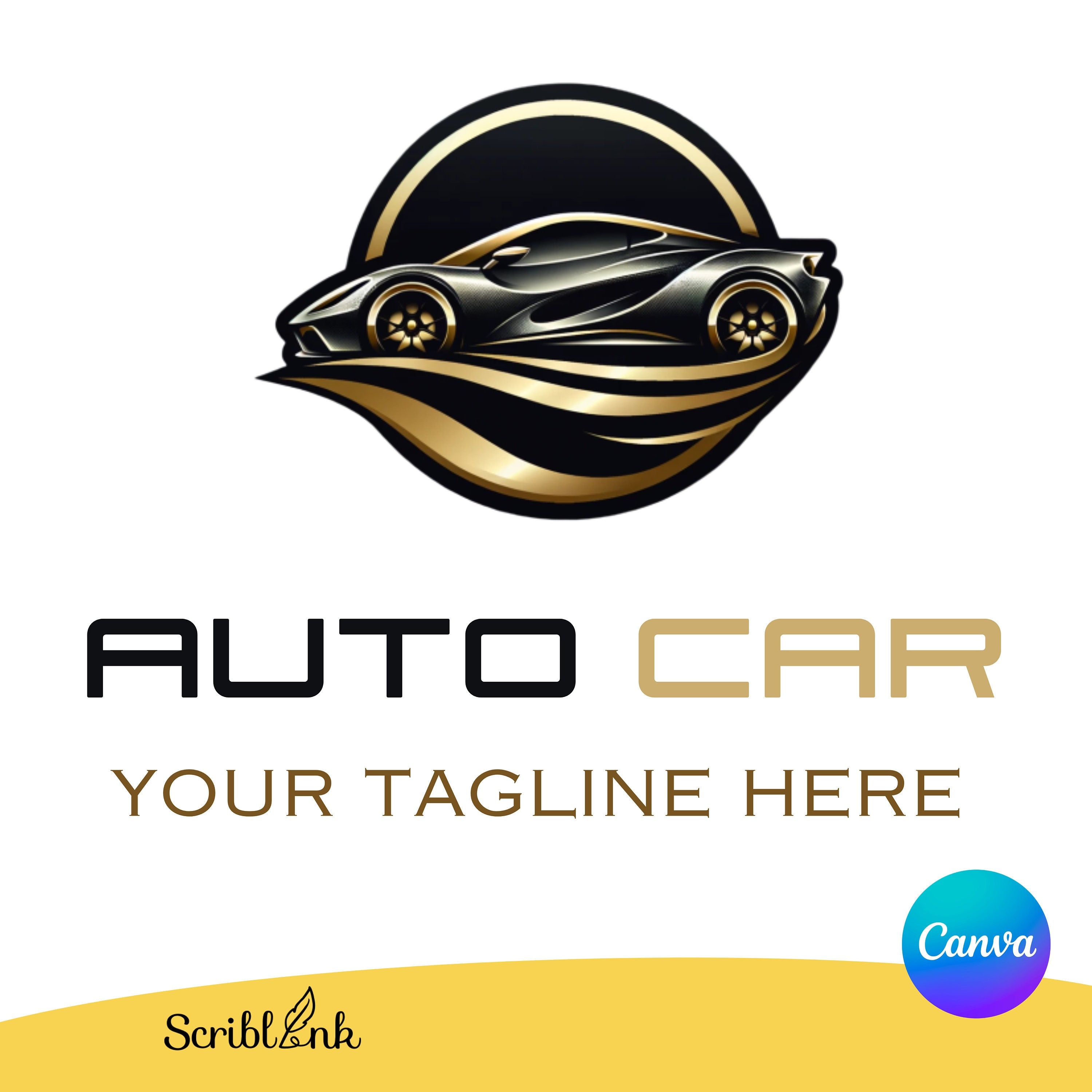 Premium Car Canva Logo Template, Automotive Logo Design, Auto Shops Car ...