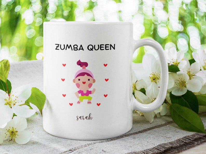 Zumba Queen Cute Gift Coffee Mug for Zumba Dancer, Zumba Lover Gift for ...