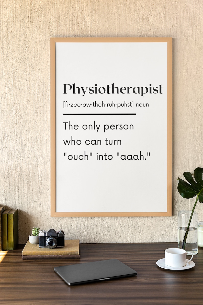 Funny Physiotherapist Definition Digital Photo Illustration ...