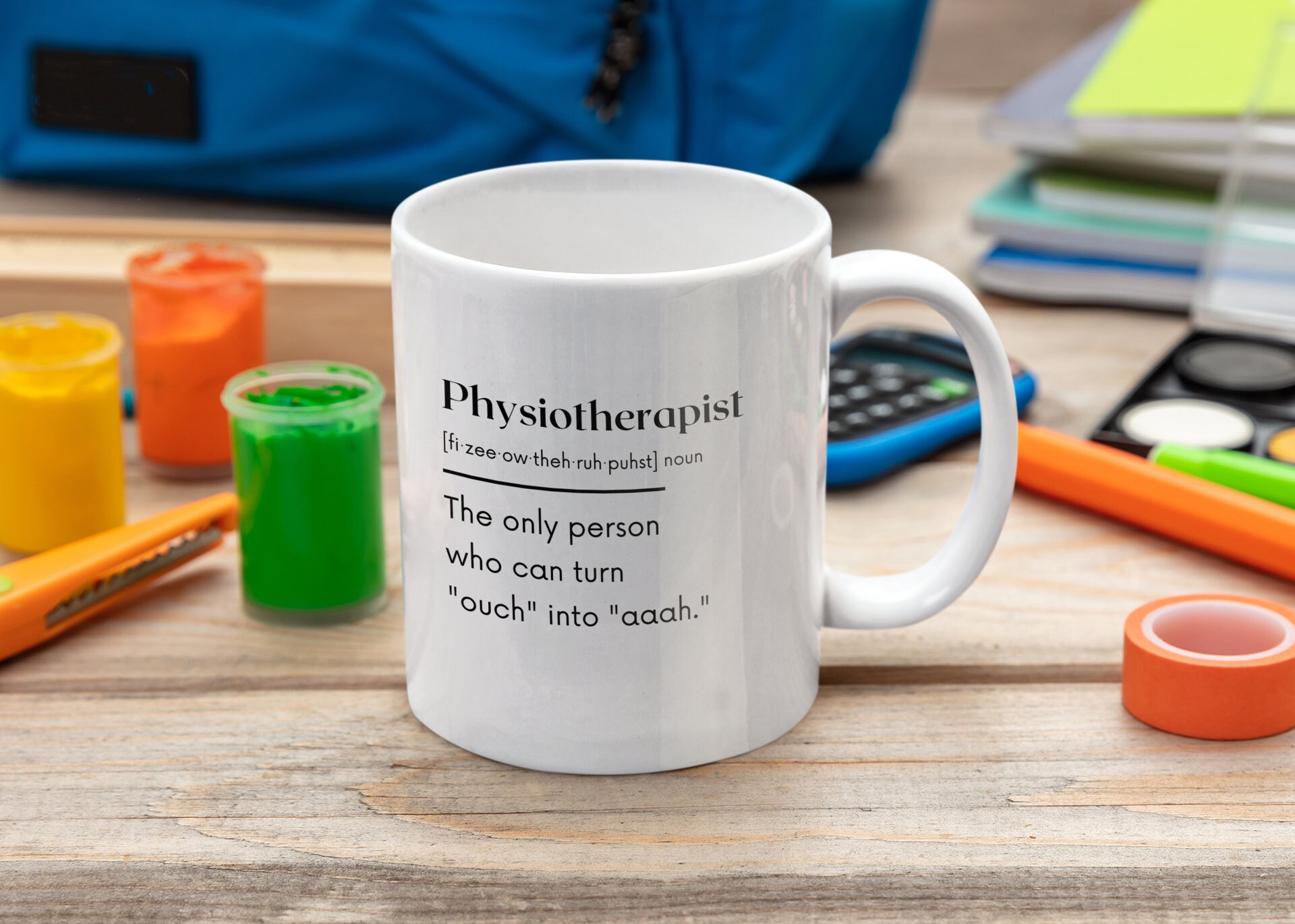 Funny Physical Therapy Mug, Physiotherapist Funny Definition, Physio ...