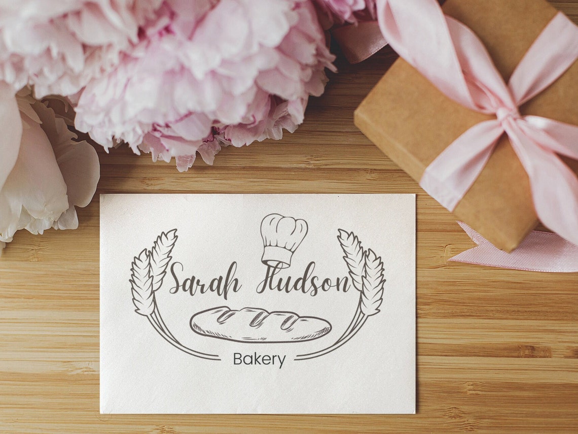 Custom Bakery Logo, Canva 6 Editable Cake Shop Logos, Modern Bakery ...