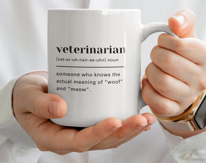 Veterinarian Mug Vet Tech Veterinarian Doctor Gift Vet Gifts Vet ...