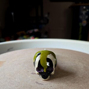 Beetlejuice Skull Pipe, Goth Pipe, Skull Pipe, Stripped Pipe, Halloween ...