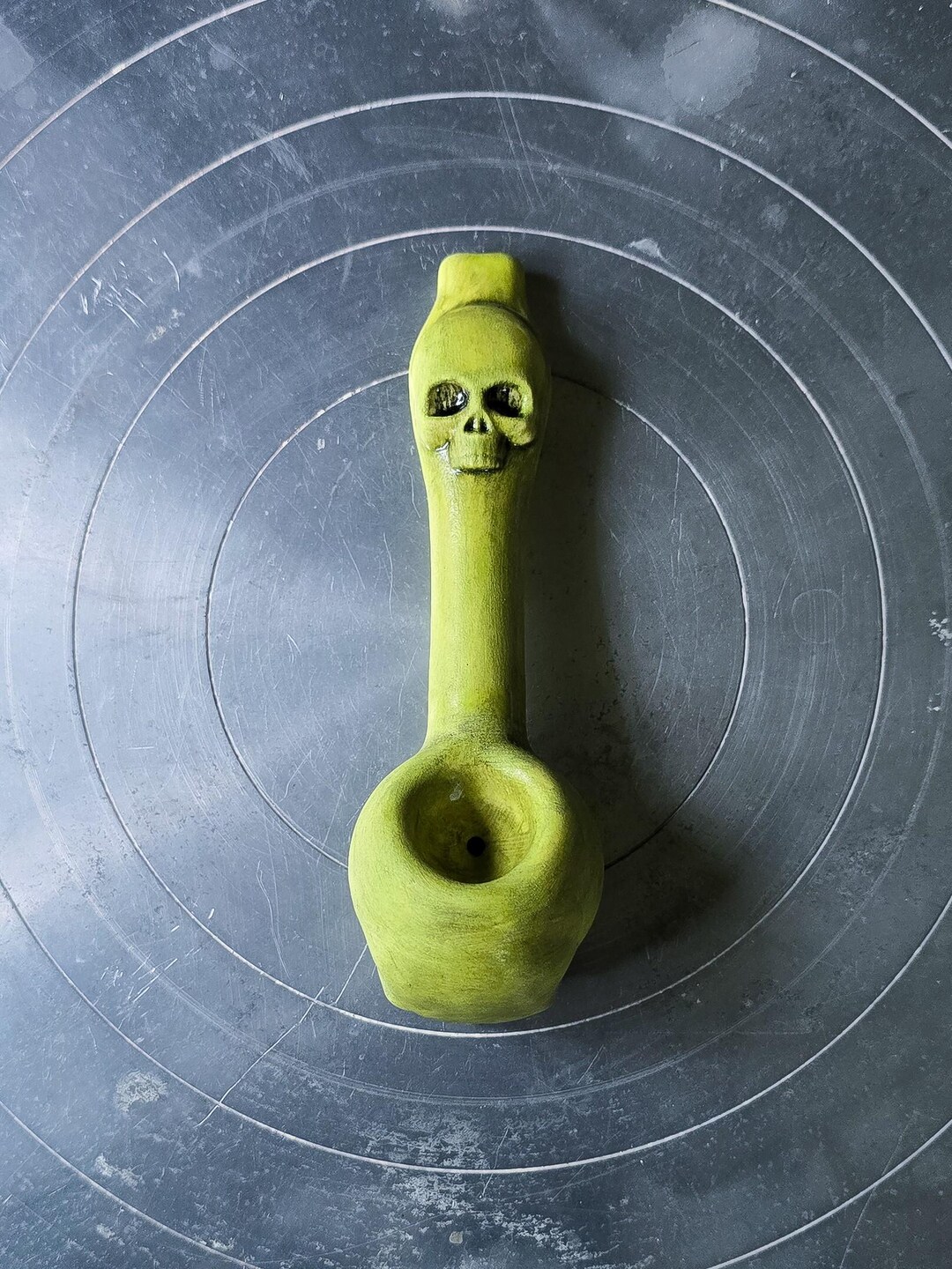 Green Skull Pipe, Halloween Pipe, Goth Pipe - Etsy