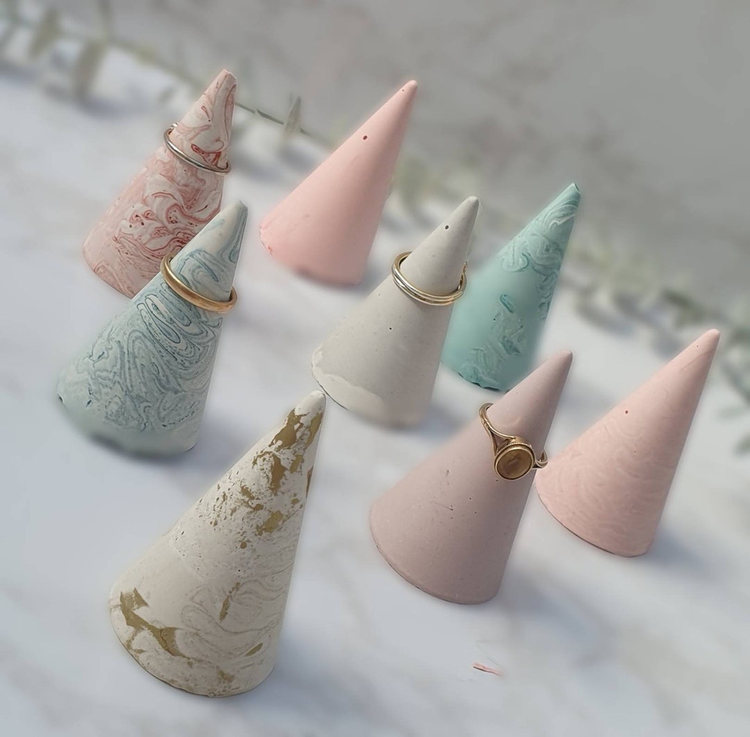 Handmade Jesmonite Ring Tree: Eco Resin Ring Holder - Etsy UK