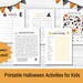 Printable Halloween Activity Pack: Party Activity Bundle, Kids Puzzles ...