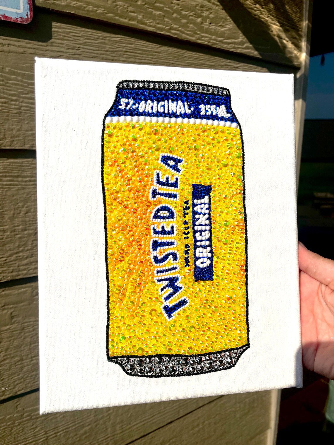 Twisted Tea Rhinestone Canvas - Etsy