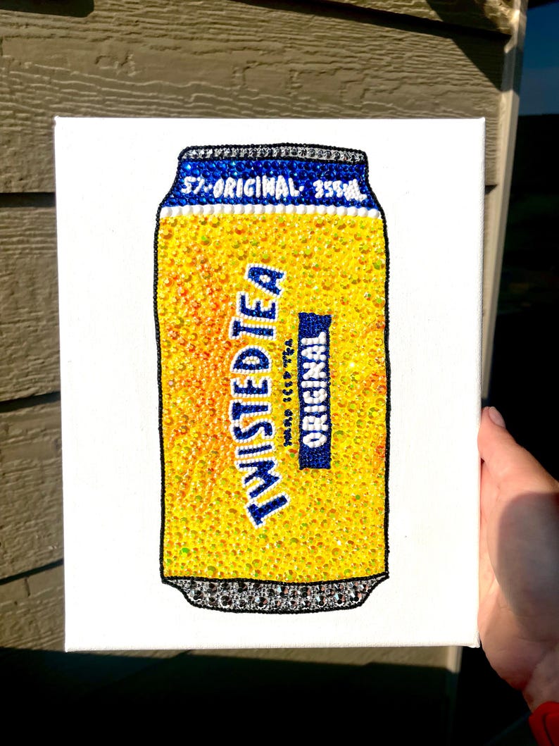 Twisted Tea Rhinestone Canvas - Etsy